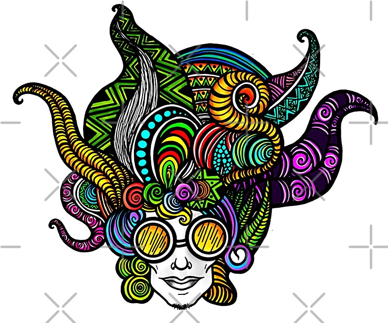 "Trippy Head" by mayescol | Redbubble