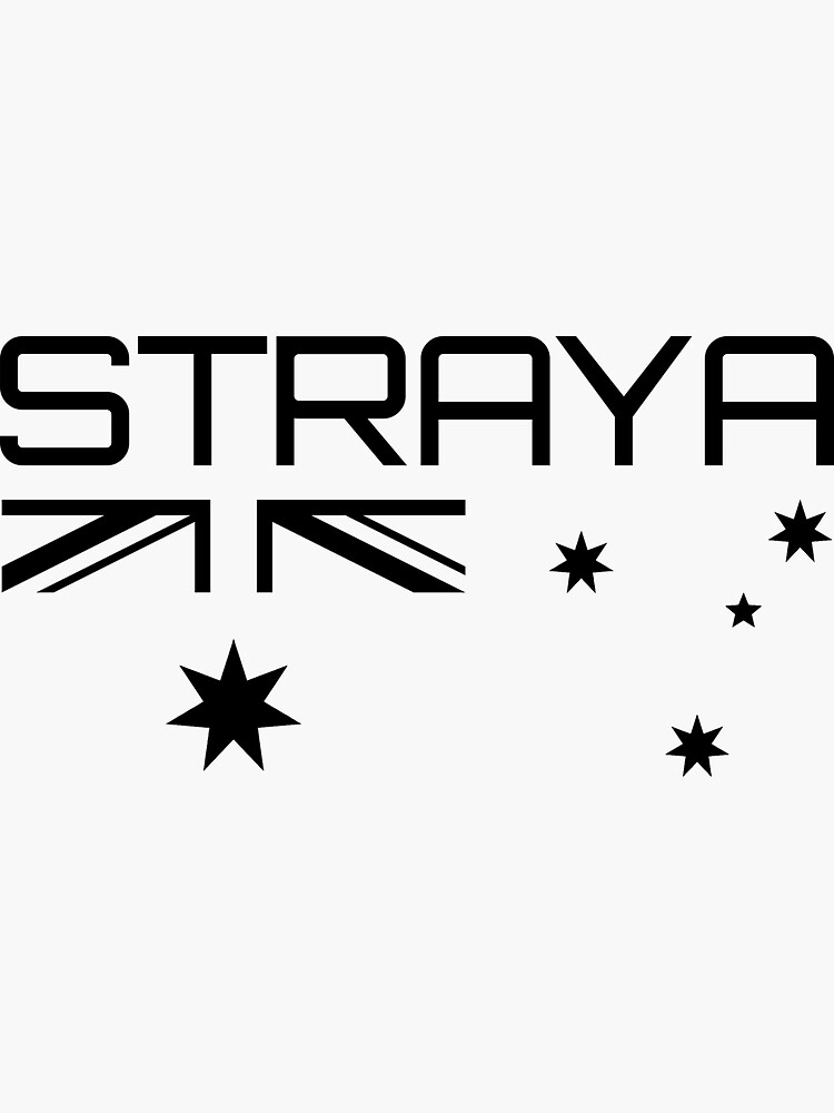 "Australian flag ( straya )" Sticker for Sale by thegoodzhut | Redbubble