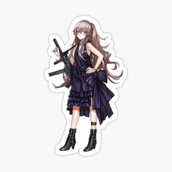 "UMP 45 - Girl's Frontline, Sexy Anime Chick" Sticker for Sale by ...