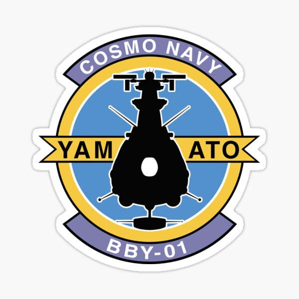 "Space Battleship Yamato - Cosmo Navy BBY-01" Sticker for Sale by ...