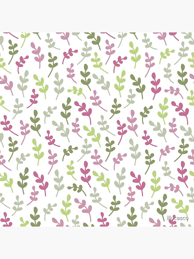 "Simple cute leaf pattern. Seamless doodle background. " Poster for ...