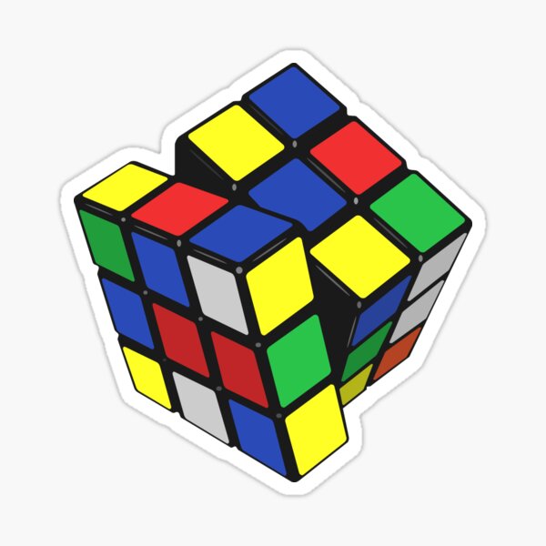 "Cubic game" Sticker for Sale by LucasRedBubble | Redbubble