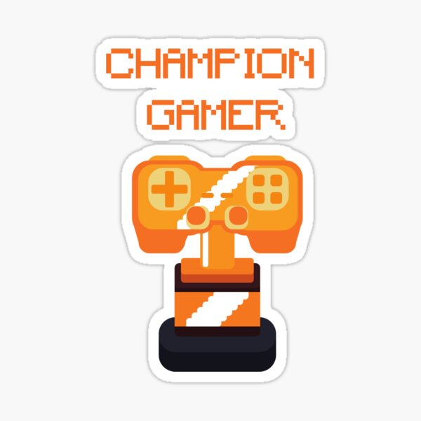 "Champion Gamer Trophy" Sticker for Sale by javes93 | Redbubble