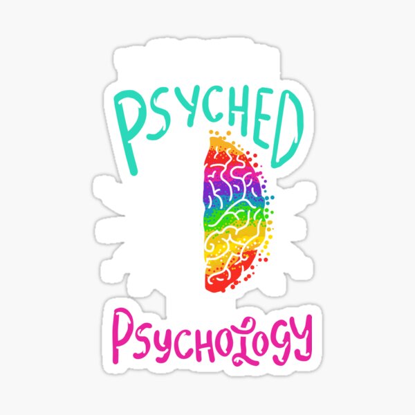 "Psychology" Sticker by 4tomic | Redbubble