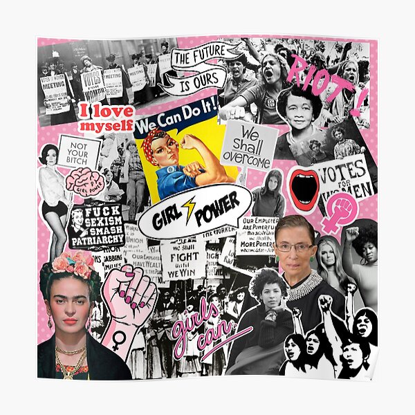 "Feminism collage " Poster for Sale by ValentinaHramov | Redbubble