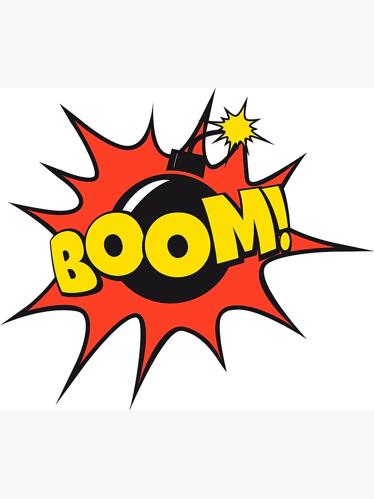 "Boom Bomb HQ Cartoon Illustration Cool doodle " Poster for Sale by ...