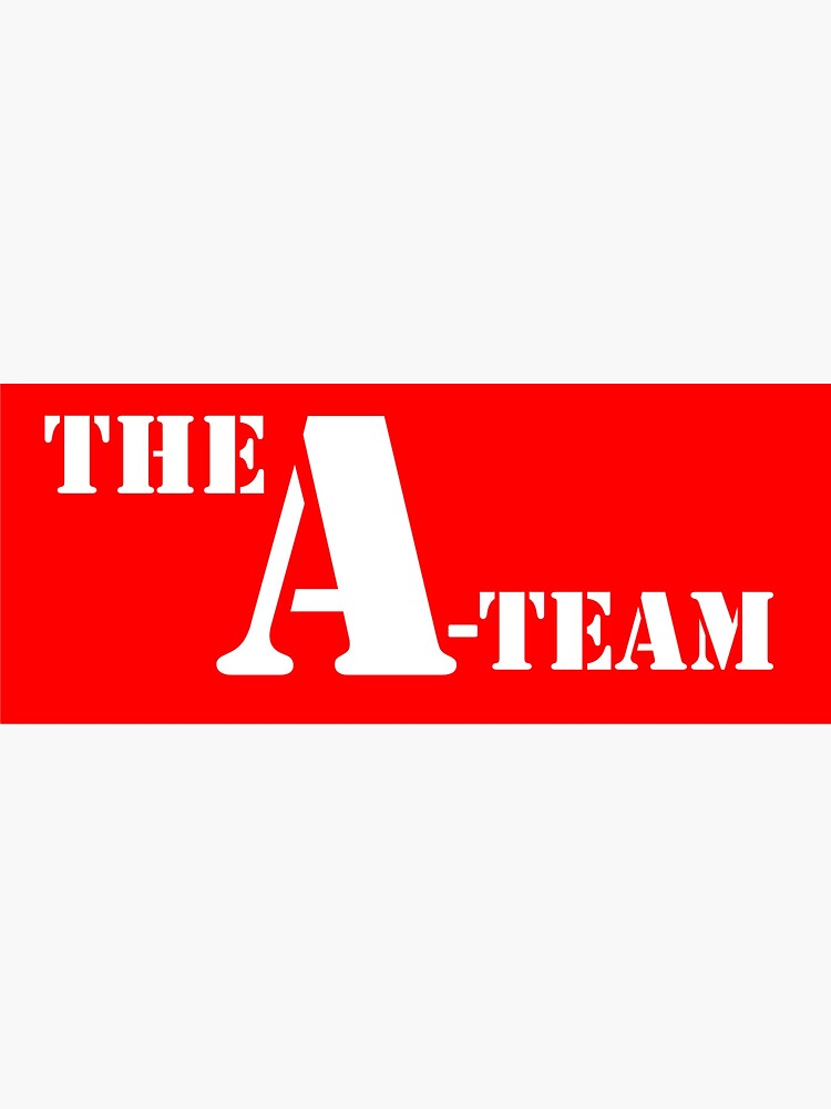 "A-Team TV Show Logo" Sticker for Sale by Art-Vand3lay | Redbubble