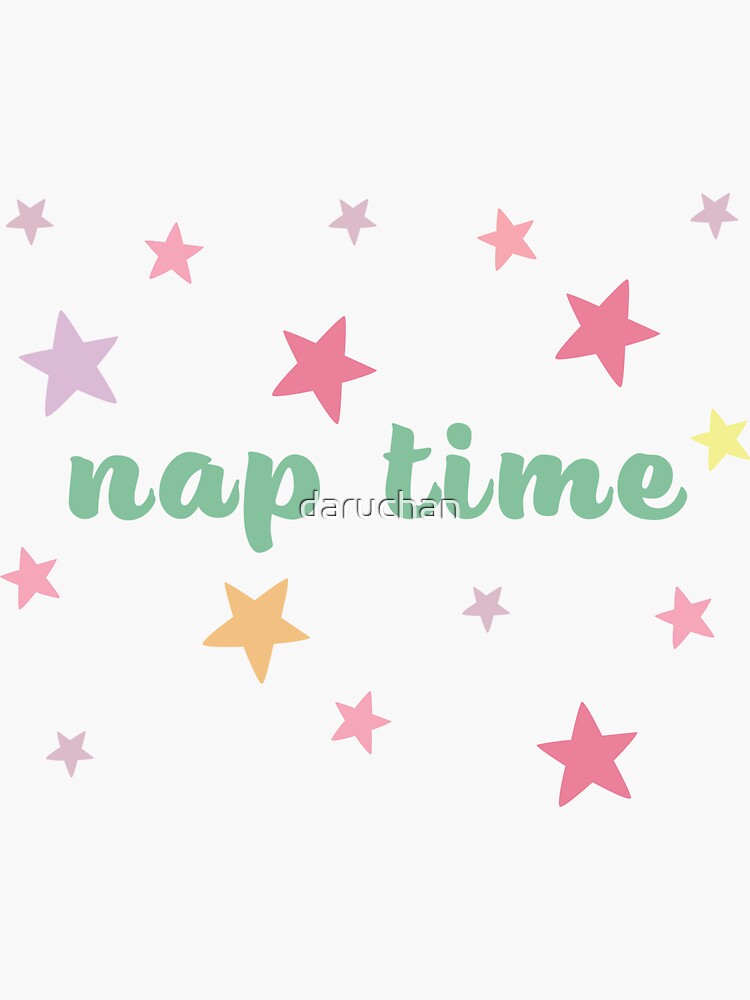"Nap Time " Sticker by daruchan | Redbubble