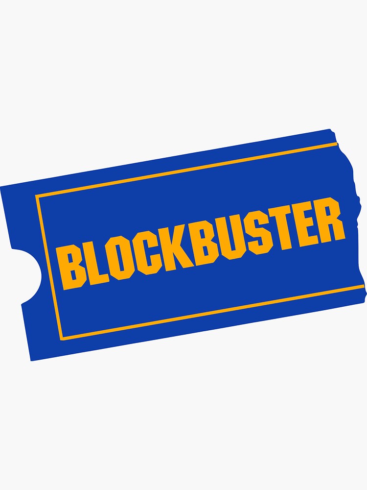 "Blockbuster Video Logo" Sticker for Sale by Art-Vand3lay | Redbubble