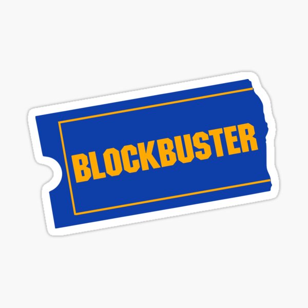 Pegatina «Blockbuster Video Logo» de Art-Vand3lay | Redbubble
