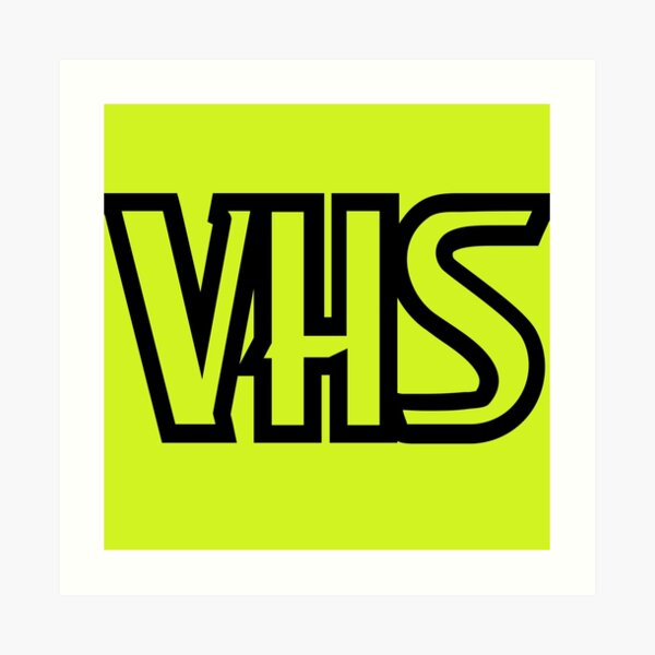 "VHS Video tape logo" Art Print by Art-Vand3lay | Redbubble