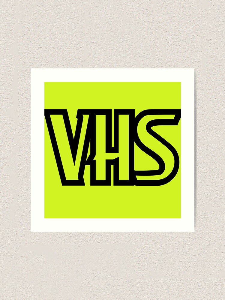 "VHS Video tape logo" Art Print by Art-Vand3lay | Redbubble