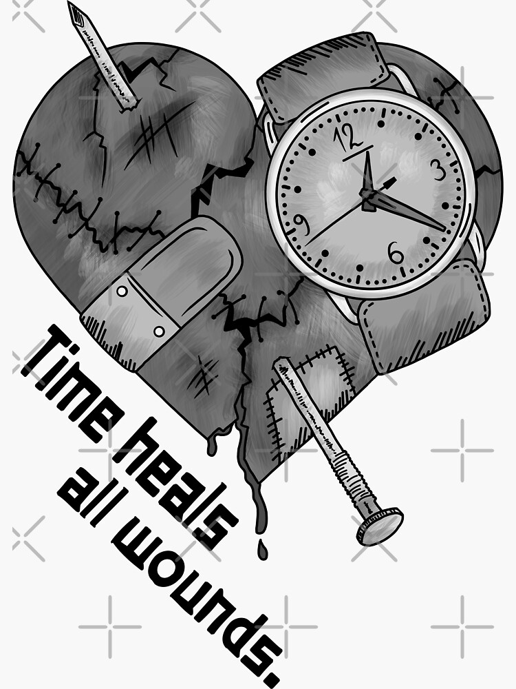 Time heals all wounds tattoo sleeve | Orangetattooshop.com