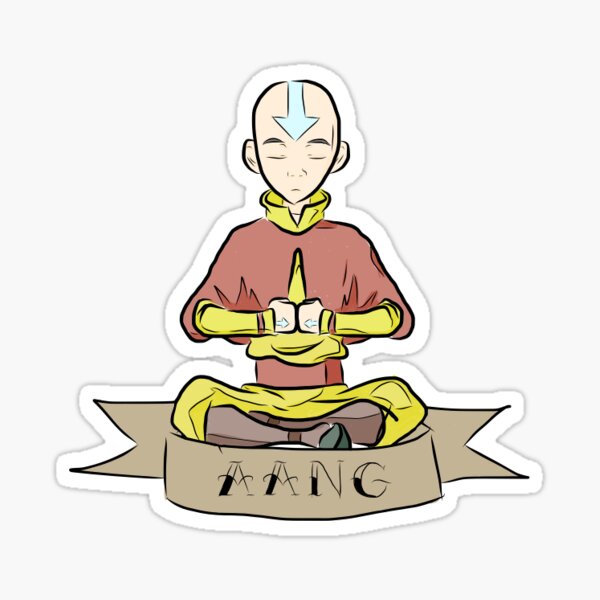 "Avatar the Last Airbender Aang " Sticker for Sale by knaakkr | Redbubble