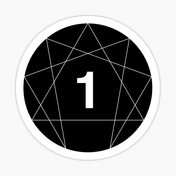 "Enneagram 1 - Perfectionist" Sticker by kkrahn7 | Redbubble