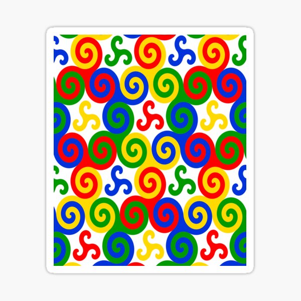 "Triskele Pattern Triskelion Archimedean Spiral" Sticker by VikingRunes ...