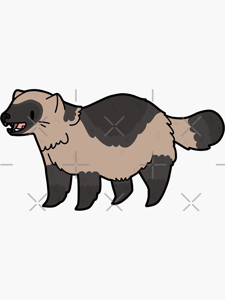 "Smiling Wolverine" Sticker for Sale by mmahoney20 | Redbubble
