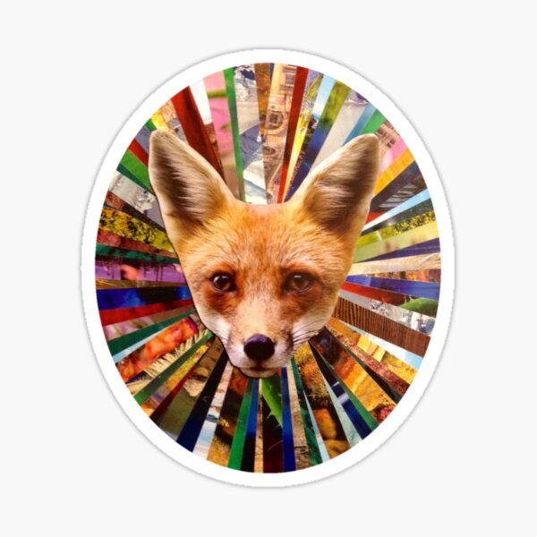 "Fox Face" Sticker for Sale by Madblossom | Redbubble