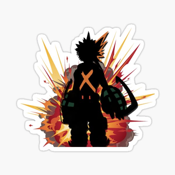"Bakugou Explosion" Sticker for Sale by ddsModas | Redbubble