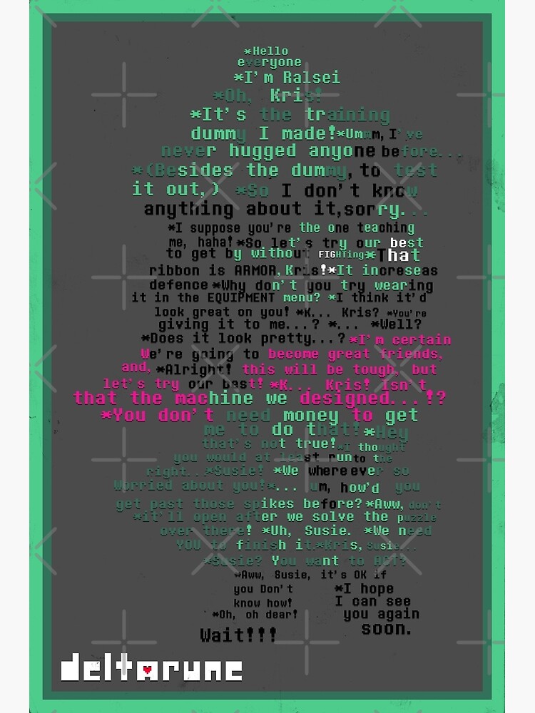 "Ralsei quotes" Poster for Sale by 0l-Fox-l0 | Redbubble