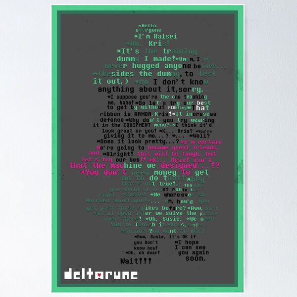 "Ralsei quotes" Poster for Sale by 0l-Fox-l0 | Redbubble