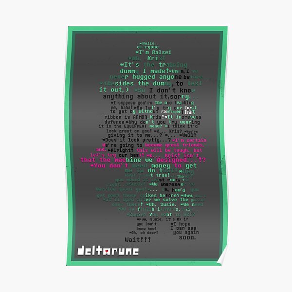 "Ralsei quotes" Poster by 0l-Fox-l0 | Redbubble