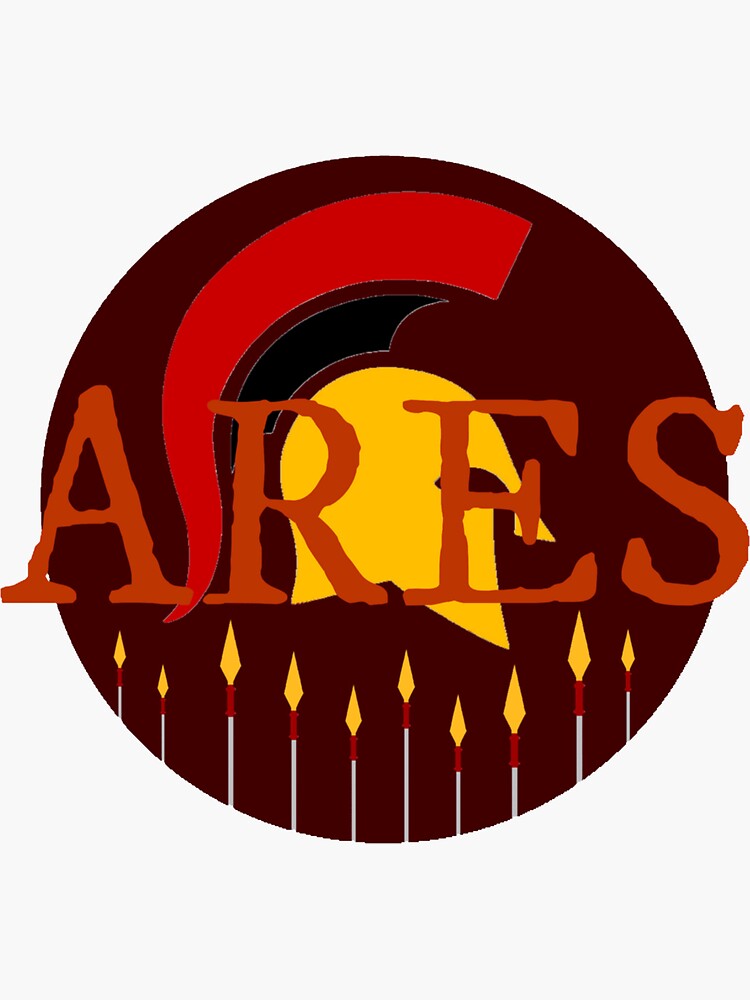 "Ares" Sticker for Sale by countessnaisa | Redbubble