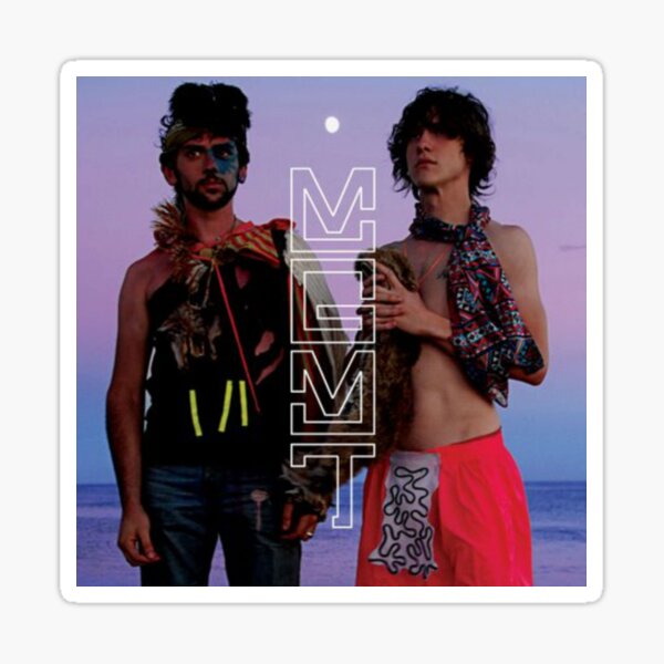 "MGMT Cover art " Sticker by personkourtney | Redbubble