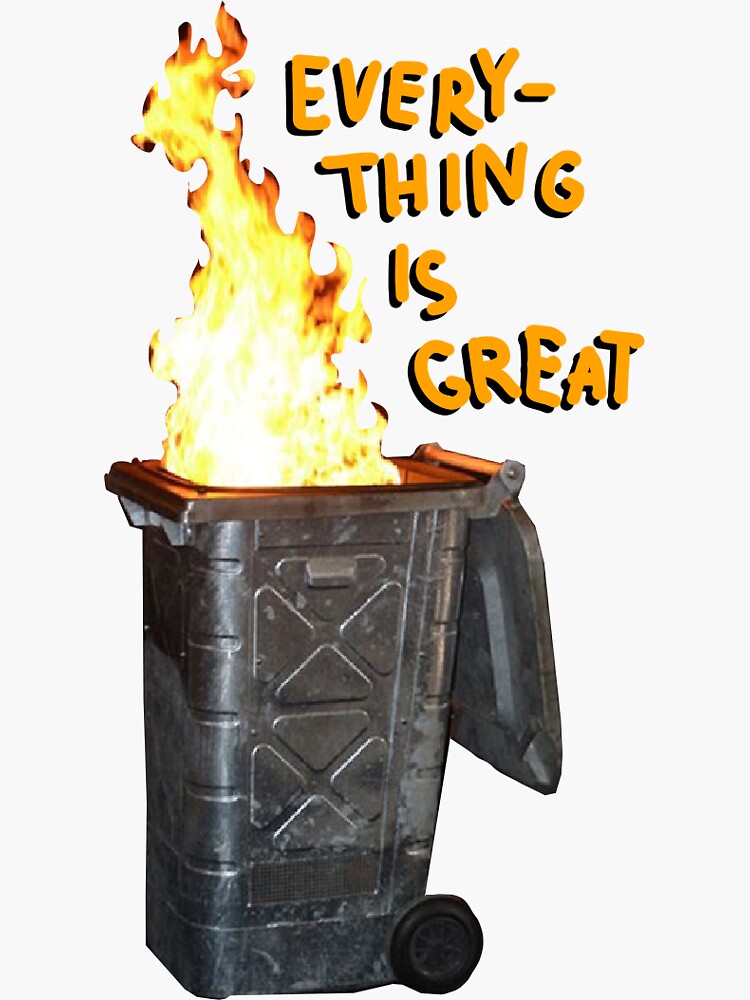 Trash can on fire store