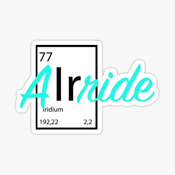 "Airride Air Suspension Periodic Table Text Design" Sticker for Sale by ...