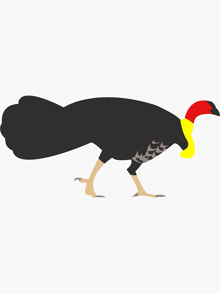 "Australian Bush Turkey" Sticker by domtheswick | Redbubble