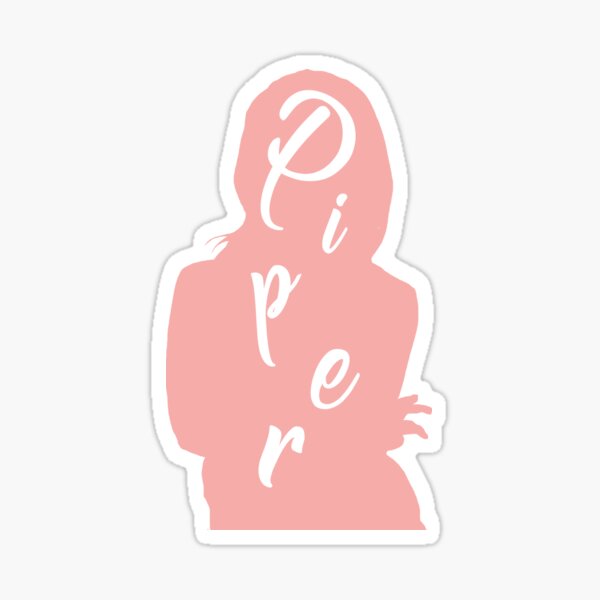 "Piper Typography" Sticker by Linneke | Redbubble