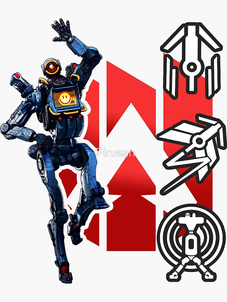 "Pathfinder rusty robot" Sticker by Pirusan | Redbubble