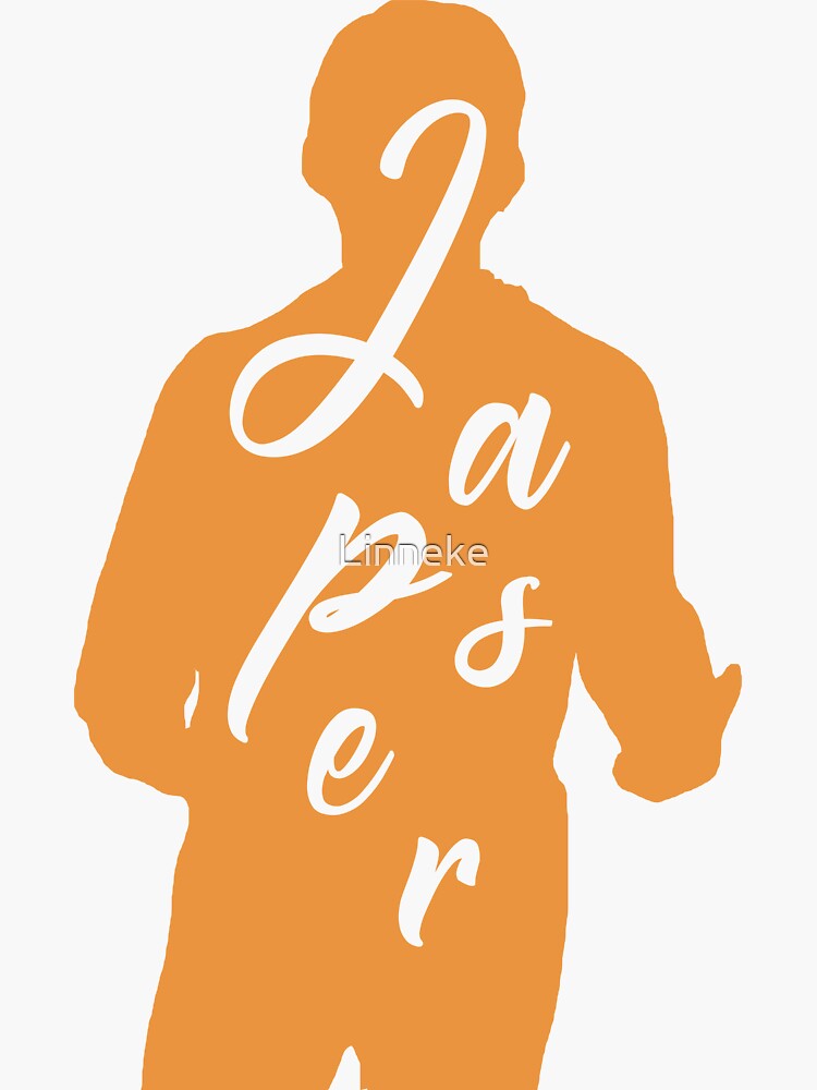 "Jasper Typography" Sticker by Linneke | Redbubble