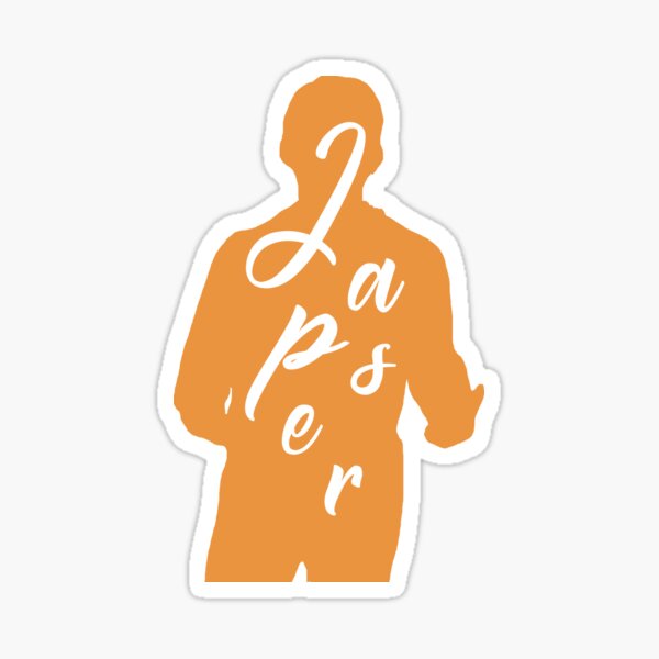 "Jasper Typography" Sticker by Linneke | Redbubble