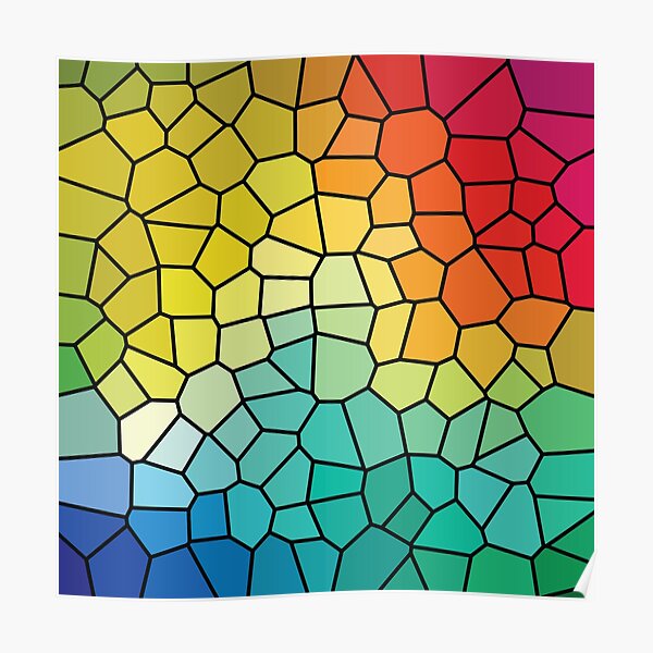 "Super Cool Stained Glass Window" Poster by SuperSeries | Redbubble