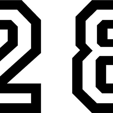 "Twenty Eight" Sticker for Sale by sweetsixty | Redbubble