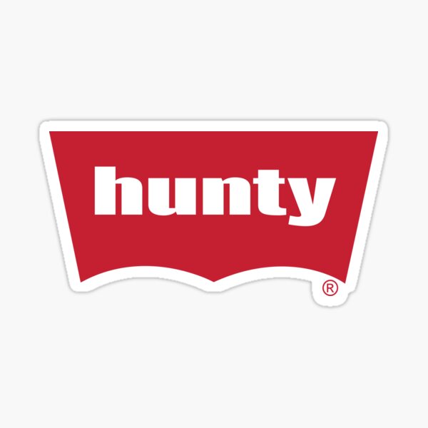 "Hunty Words Millennials Use" Sticker for Sale by ProjectX23 | Redbubble