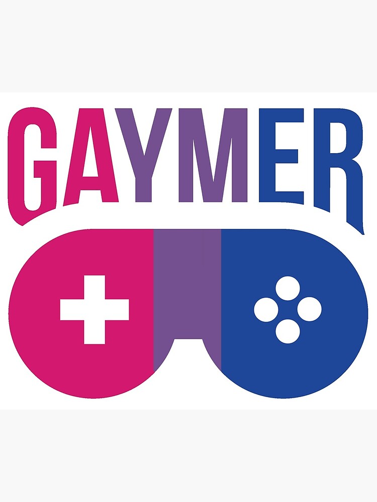 "Bisexual Gaymer Logo" Art Print by Calmurion | Redbubble