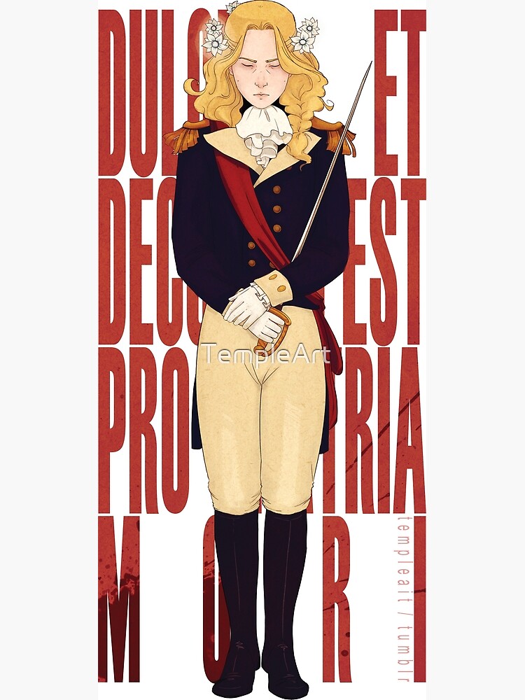 "John Laurens - Dulce Et Decorum" Poster for Sale by TempleArt | Redbubble