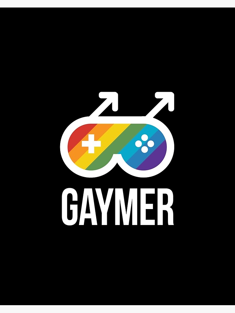 "Gay Gaymer Logo with Male Symbols" Art Board Print for Sale by ...