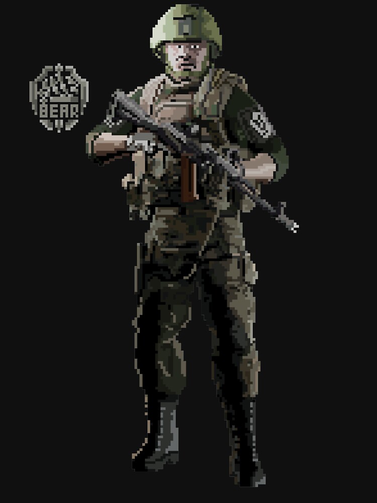 Camiseta «Camiseta Tarkov BEAR PMC Pixel - EFT Inspired Gaming Merch ...