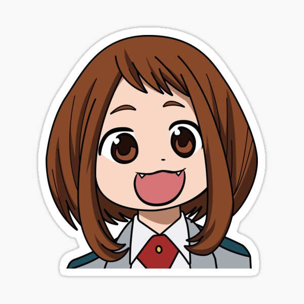 Uraraka Ochaco Chibi Stickers | Redbubble