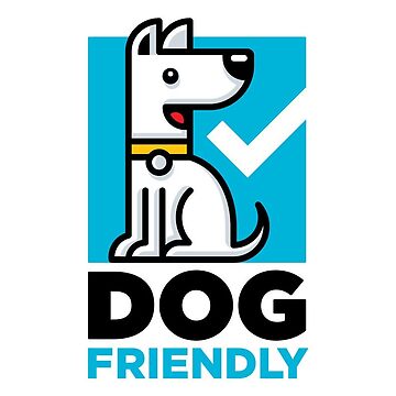 "Dog Friendly" Sticker for Sale by balustore | Redbubble