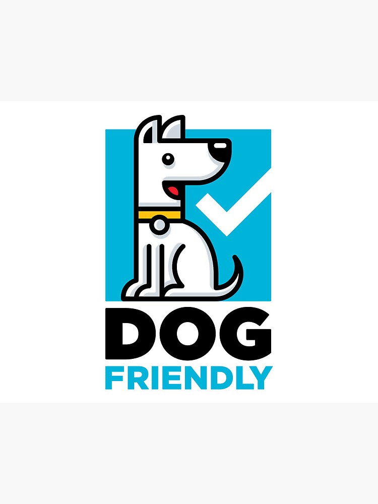 "Dog Friendly" Sticker for Sale by balustore | Redbubble
