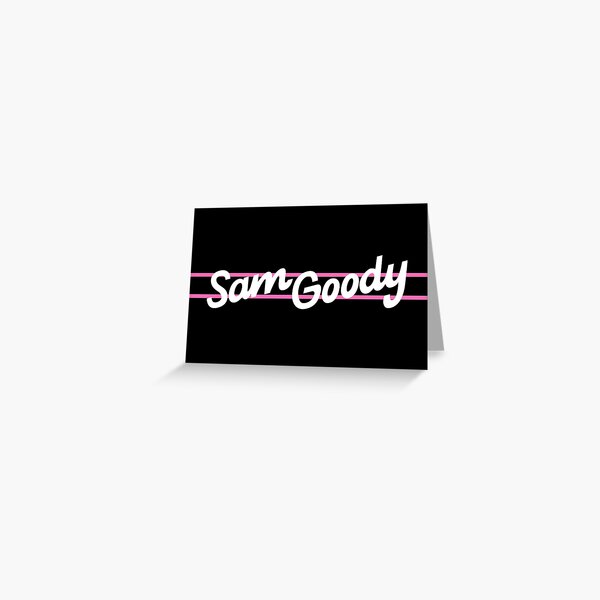 "Sam Goody Neon Logo" Greeting Card for Sale by fandemonium | Redbubble