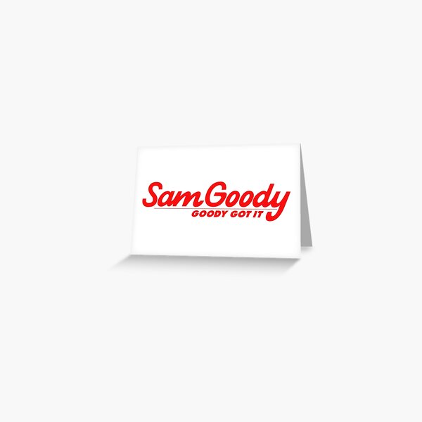 "Sam Goody 90s Logo" Greeting Card for Sale by fandemonium | Redbubble