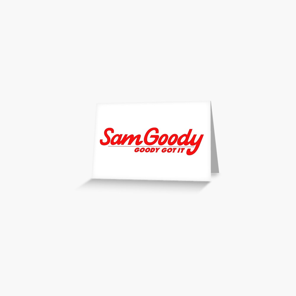 "Sam Goody 90s Logo" Greeting Card for Sale by fandemonium | Redbubble