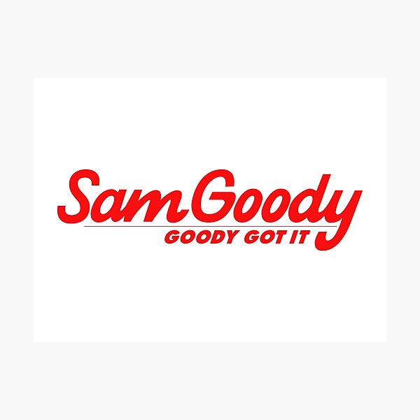 "Sam Goody 90s Logo" Photographic Print by fandemonium | Redbubble