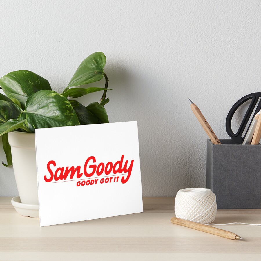 "Sam Goody 90s Logo" Art Board Print for Sale by fandemonium | Redbubble